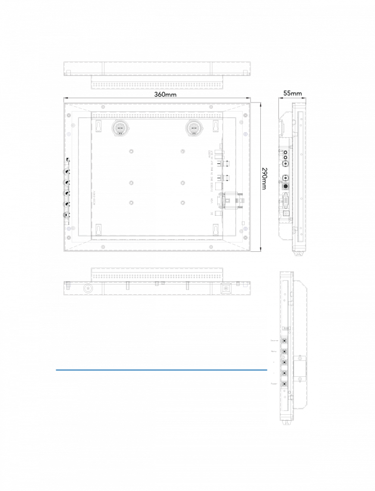 15" LED Vehicle Monitor - Concept Pro