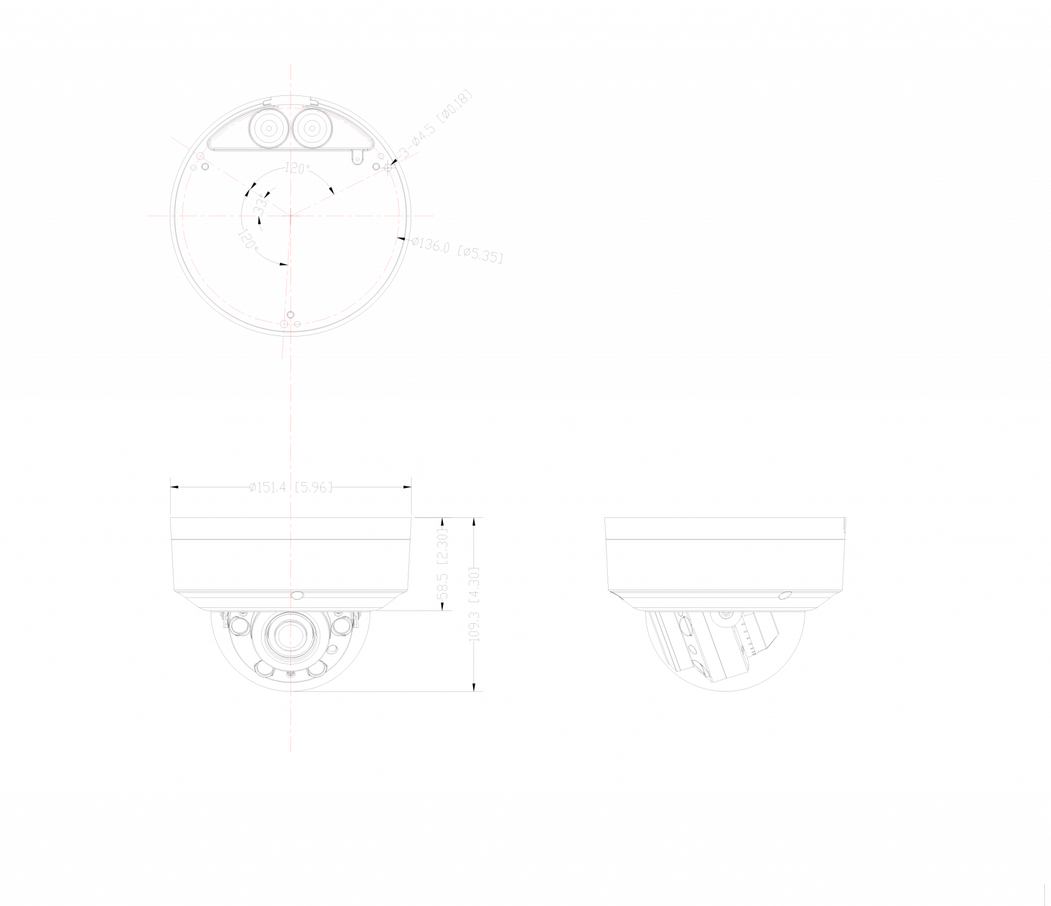 5MP IP Motorised Zoom Dome Camera - Concept Pro