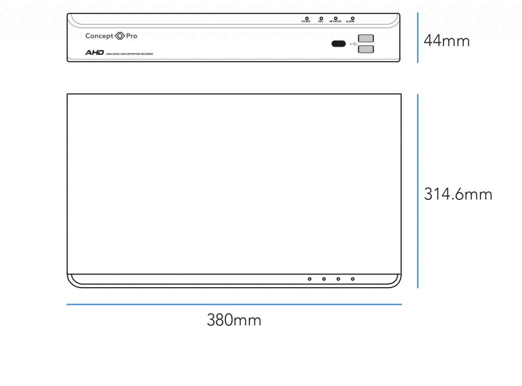 8 Channel 8MP Professional DVR - Concept Pro